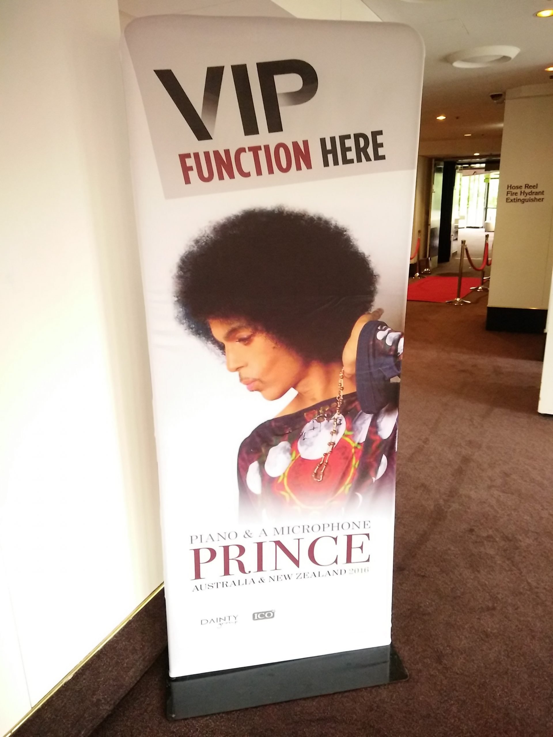 Prince: Piano & a Microphone Tour, Melbourne 2016 – Susana